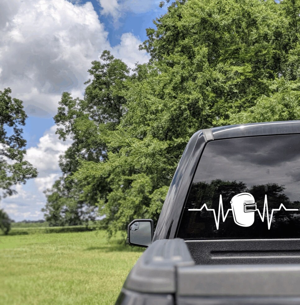 Welding Heartbeat Decal: Welder Life Car/truck Window Sticker - Etsy