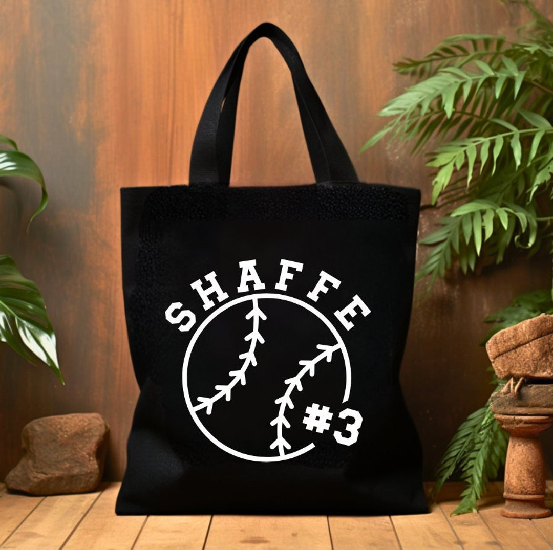Softball Custom Tote Bag, Softball Custom Bag, Personalized Softball ...