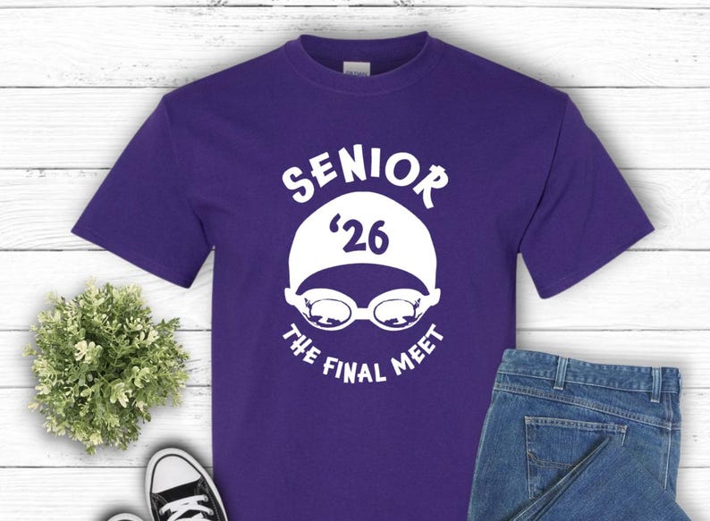 Swim Senior Night T-shirt: the Final Meet - Preshrunk Cotton - Etsy