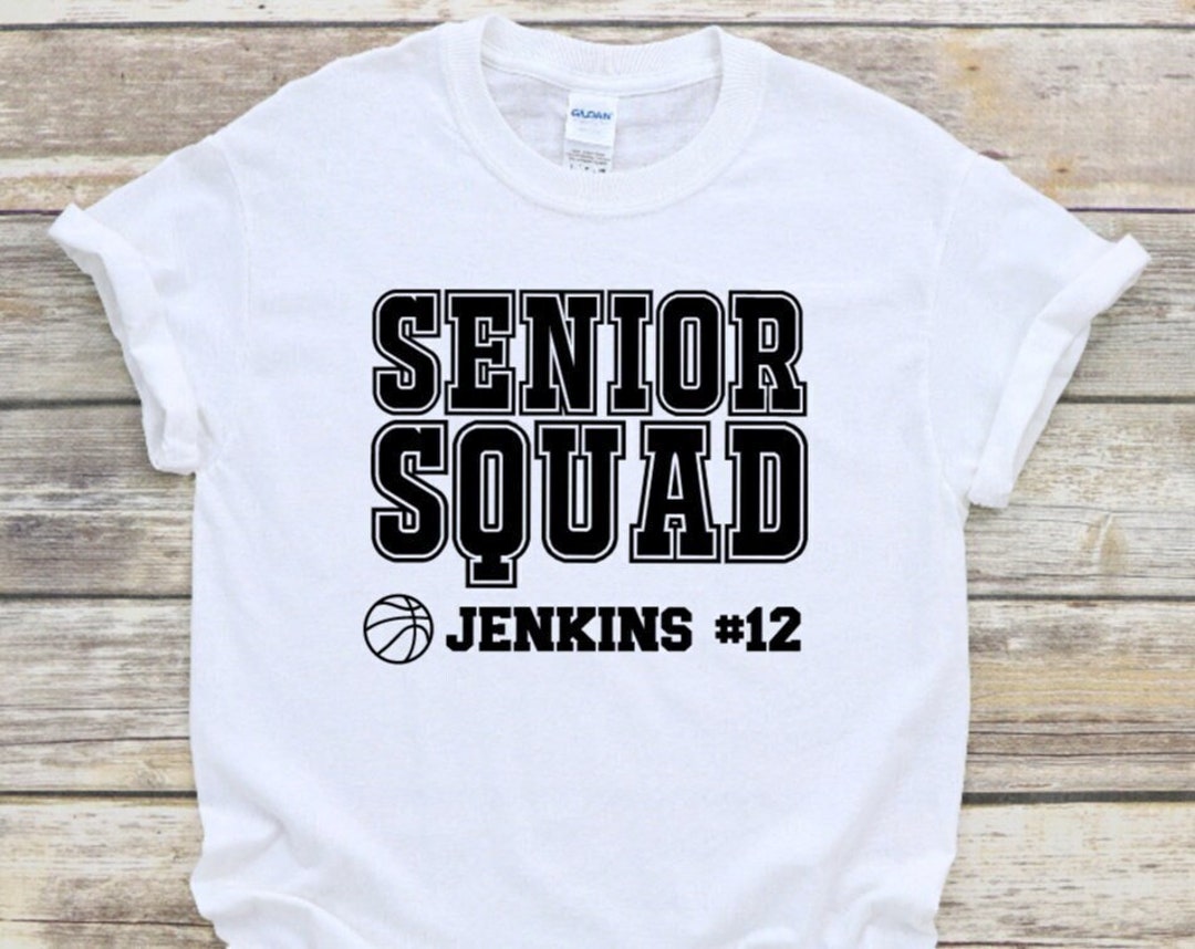 Personalized Basketball Senior Squad 2026 Shirt: Custom Name & Number ...