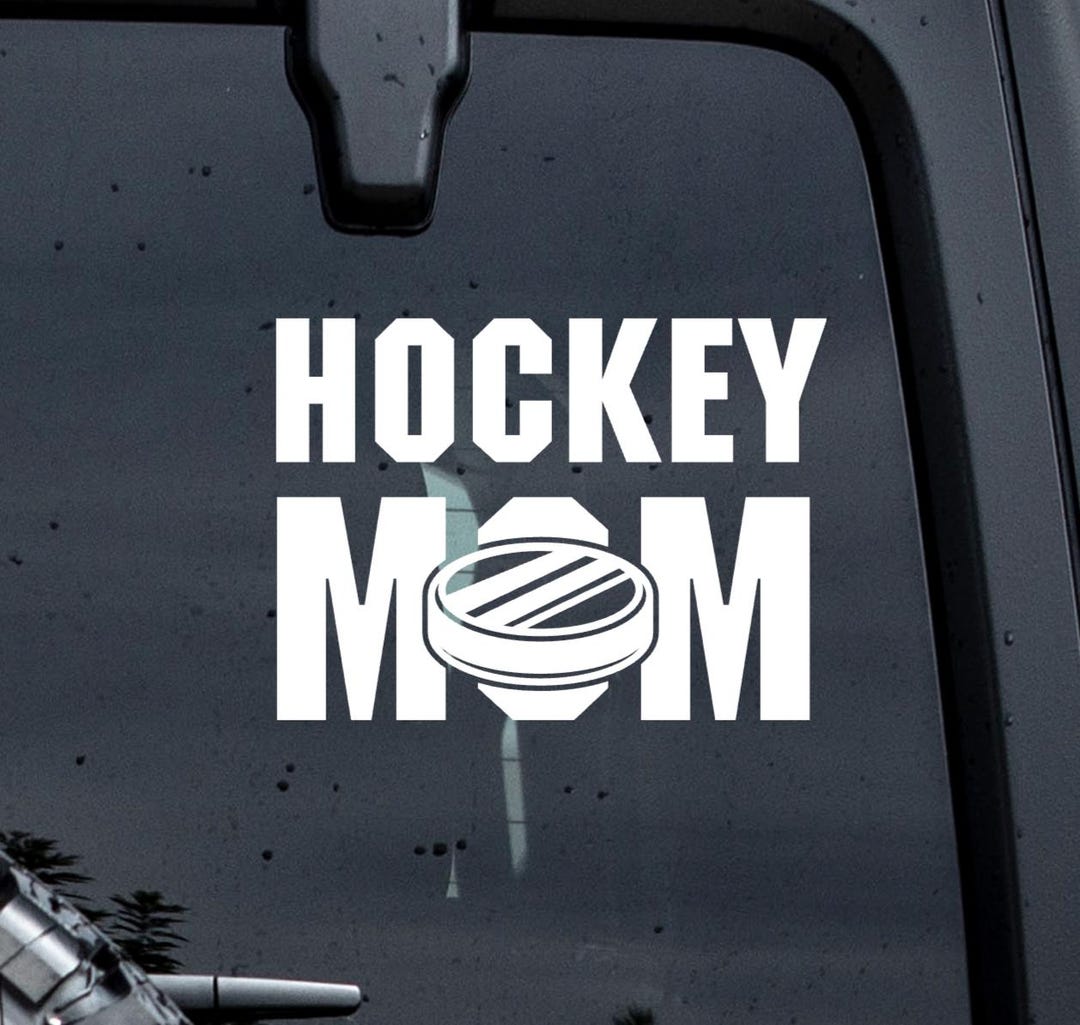 Hockey Mom Decal, Hockey Mom Sticker, Hockey Mom Car Sticker, Hockey ...