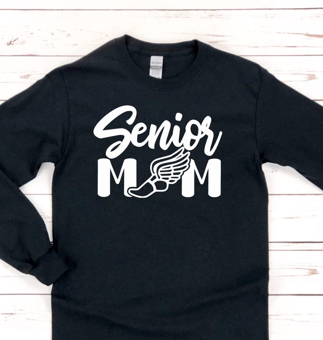 Track Senior Mom 2025 Long Sleeve Shirt, Track Class of 2025 Mom Shirt ...