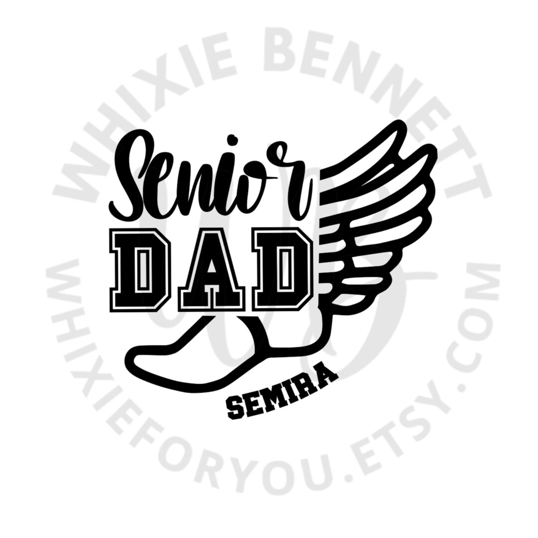 Custom Senior Track Dad PNG Design Custom Senior Track Dad SVG Design ...