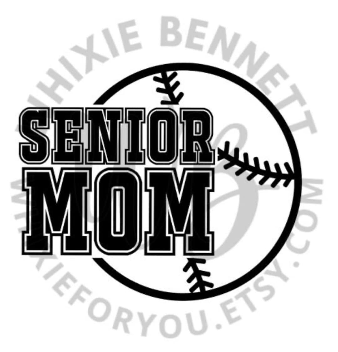 Baseball Softball Senior Mom SVG PNG: Sports Design (digital Download ...
