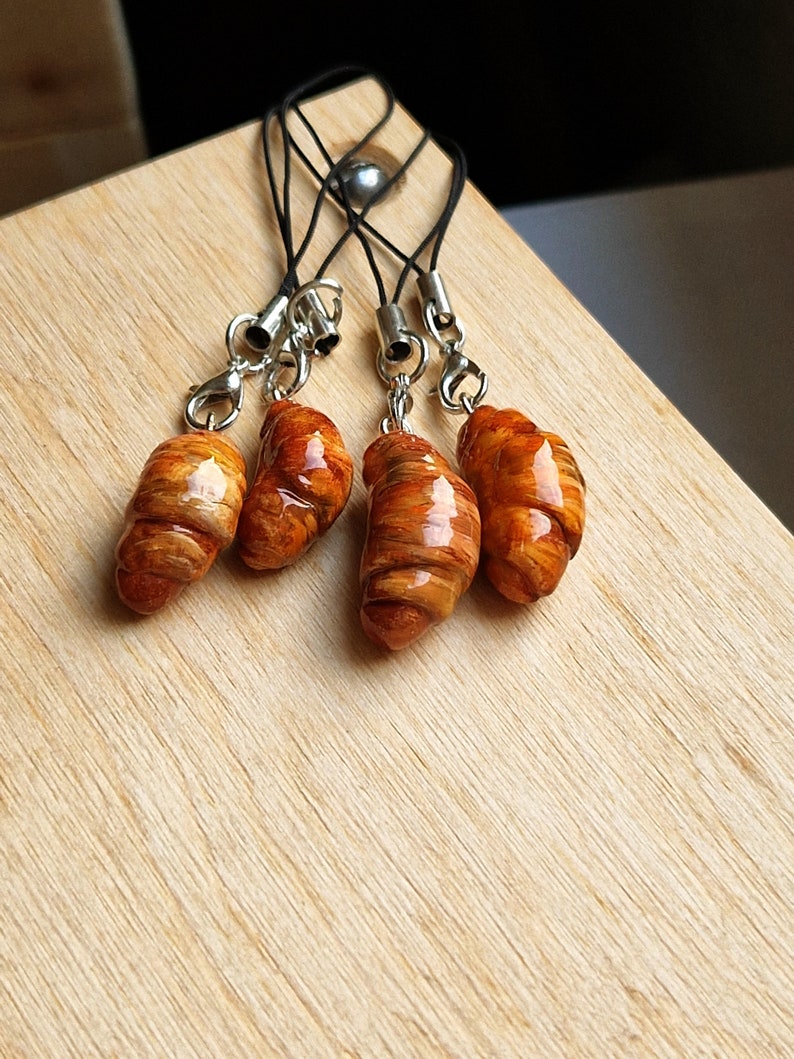 Croissant Bread Charm Handmade Gift & Keyring Realistic - Etsy UK