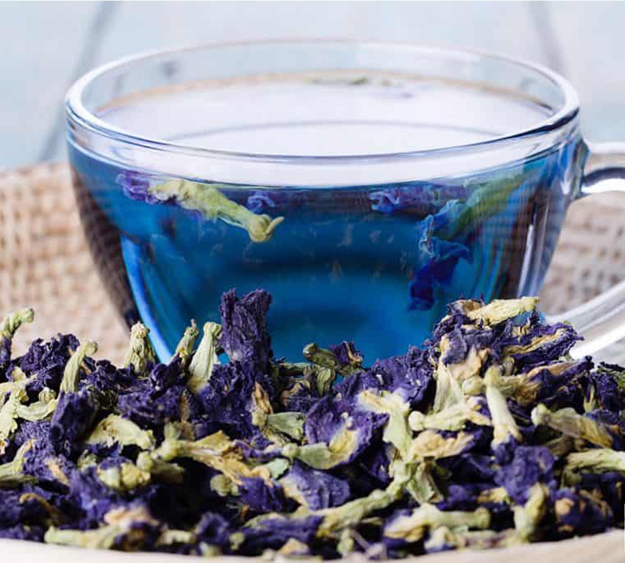 Organic Blue Butterfly Pea Flower Tea Clitoria Ternatea Herbal Tea ...