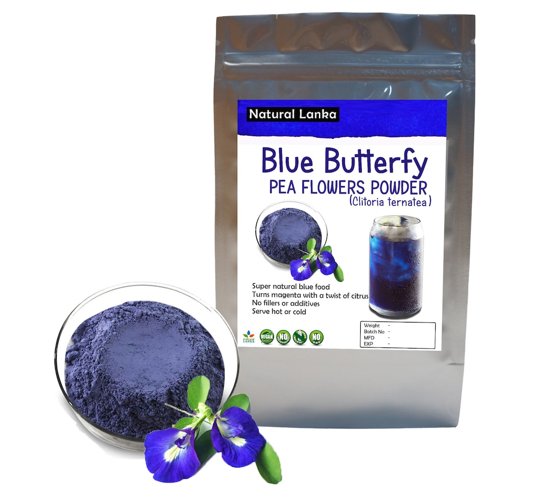 Powder Butterfly Pea Tea | Clitoria Ternatea Herbal Tea/ Organic ...