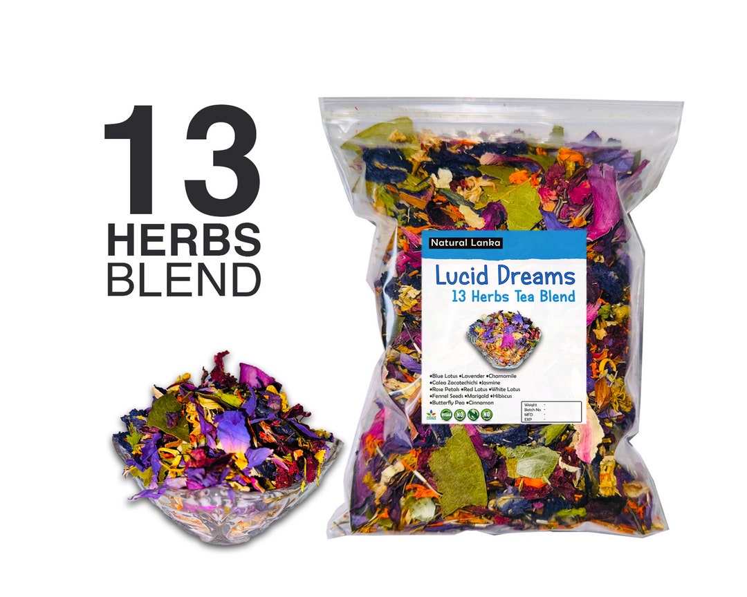 Lucid Dreams Tea • 13 Organic Herbal Blends TEA • Calea Zacatechichi ...