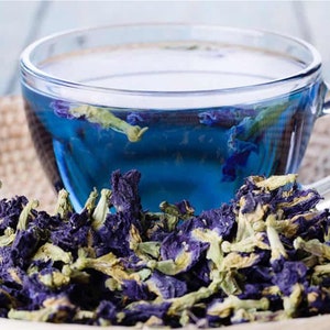 30g Blue Butterfly Pea Flower Tea Clitoria Ternatea Herbal Tea / Pure ...