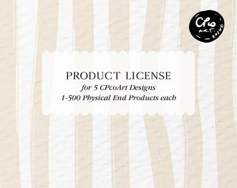 EXTENDED LICENSE for up to 5 Digital Products - Etsy