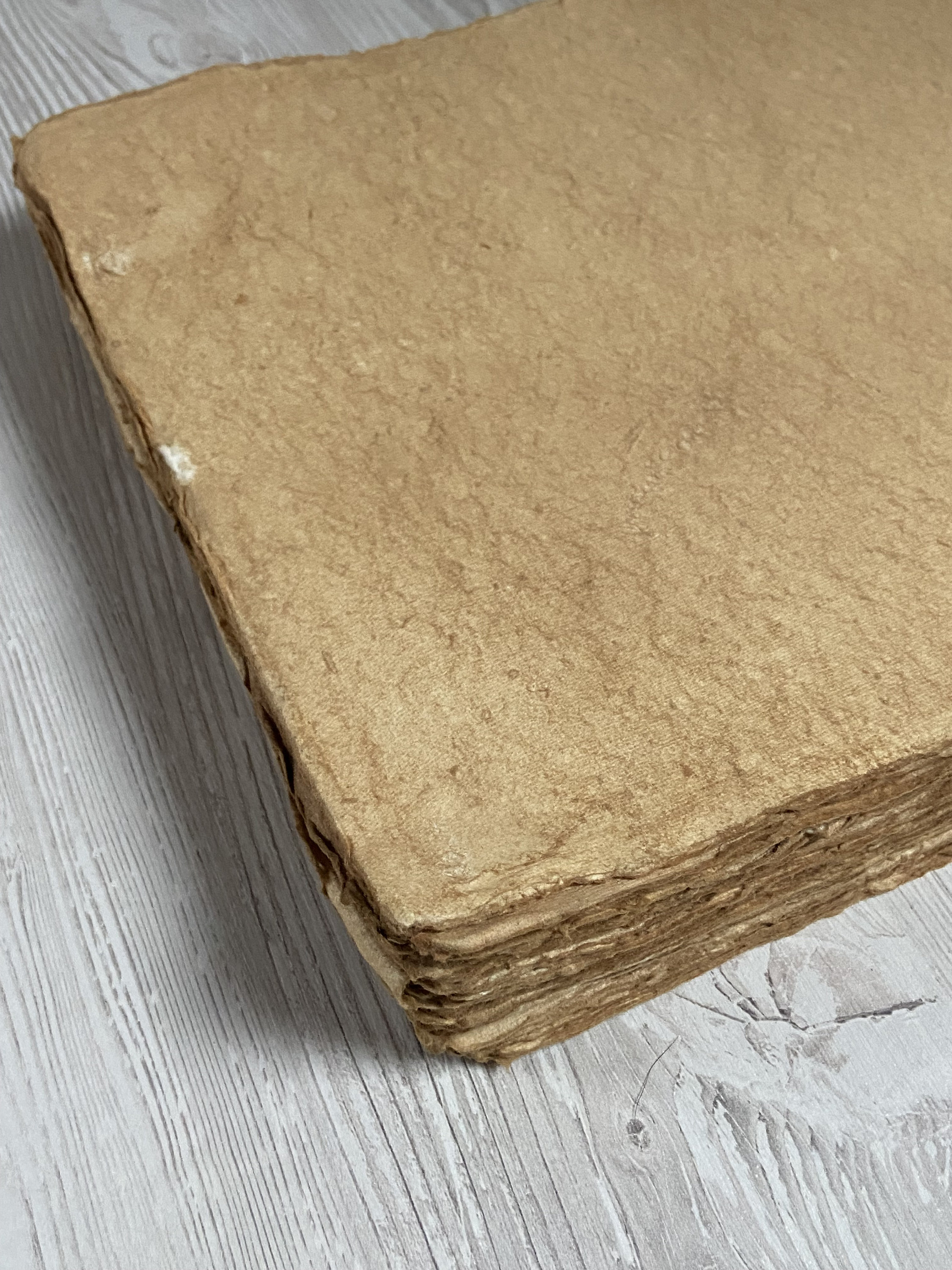 Handmade Papers 25cm X 35cm 200 GSM Rag Paper Deckle Edge Warm Tone ...