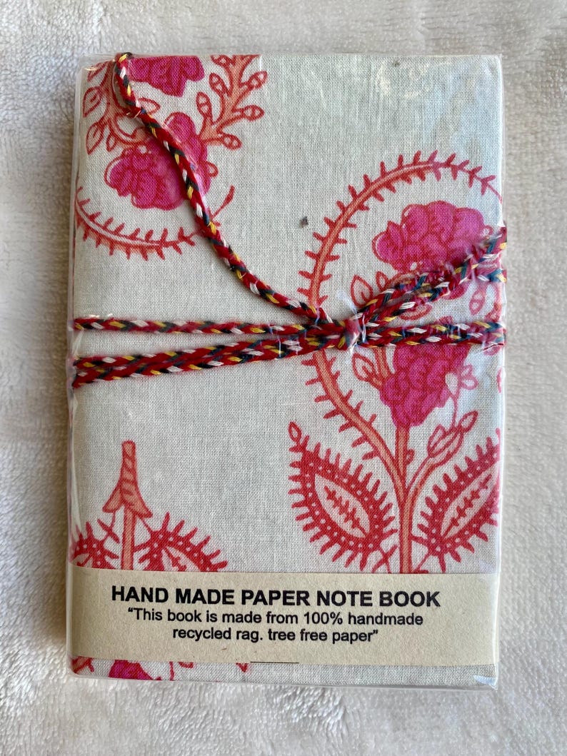 Handmade Journal Notebook - 5 X 3.5 Inch (12.5x9cm) Block Print Books ...