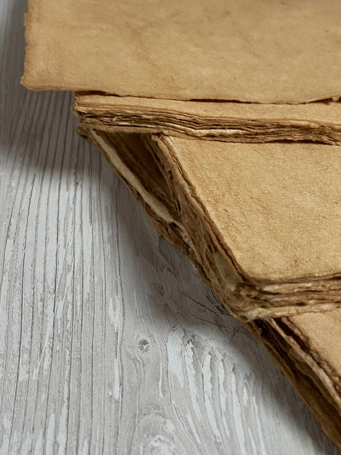 Handmade Papers 25cm X 35cm 200 GSM Rag Paper Deckle Edge Warm Tone ...