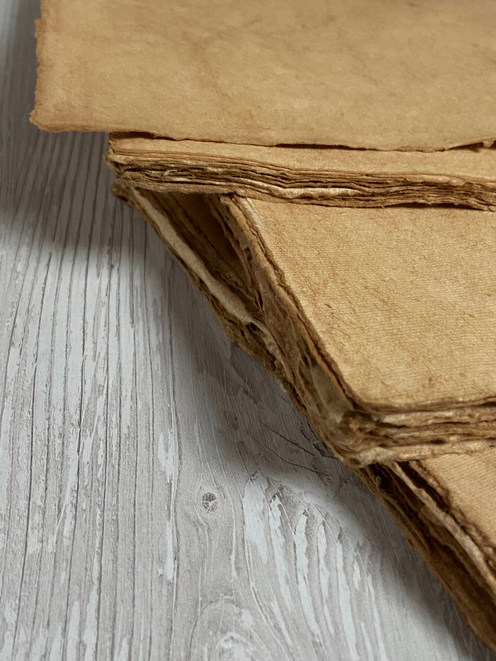 Handmade Papers 25cm X 35cm 200 GSM Rag Paper Deckle Edge Warm Tone ...