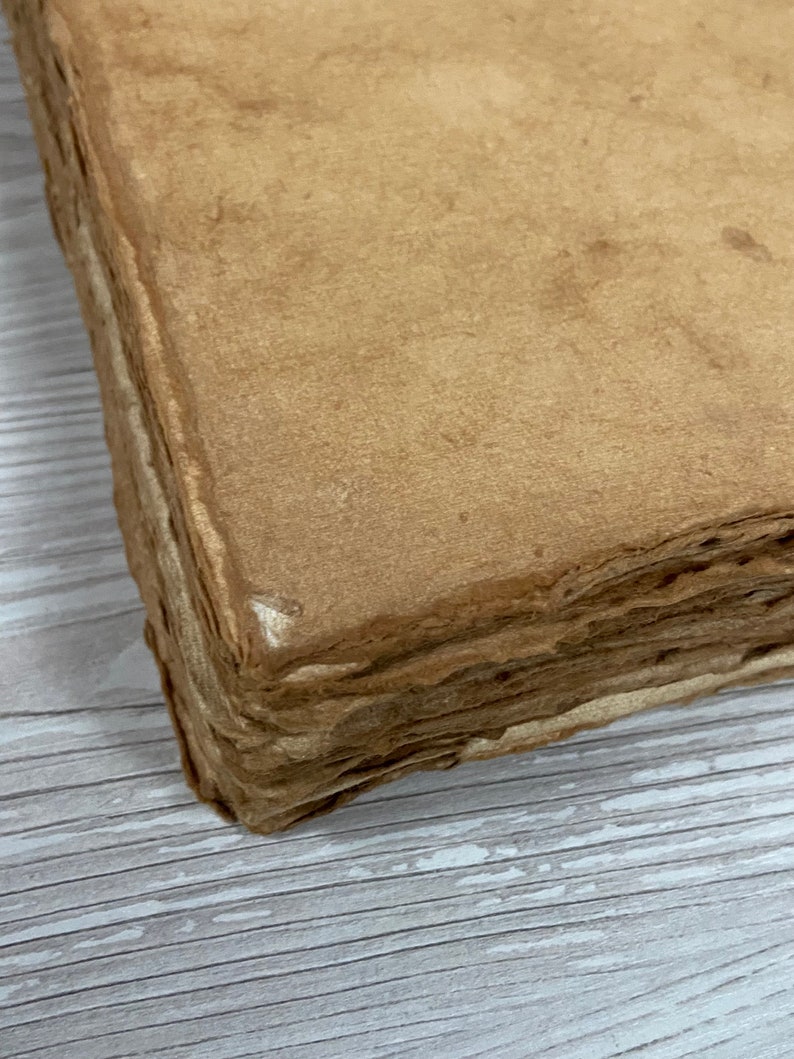 Handmade Papers 25cm X 35cm 200 GSM Rag Paper Deckle Edge Warm Tone ...