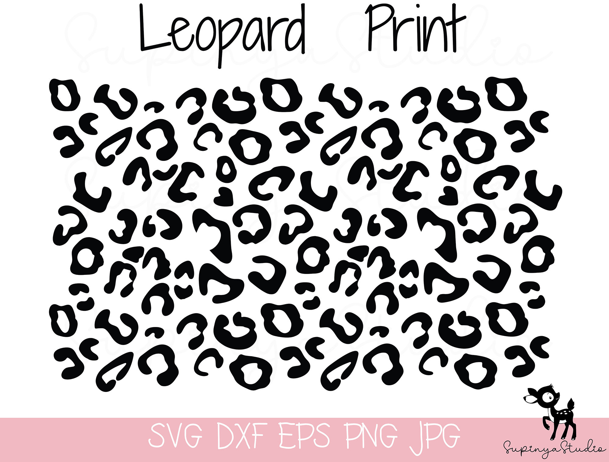 Leopard Print SVG Animal Print SVG Cut File Leopard Svg Animal - Etsy