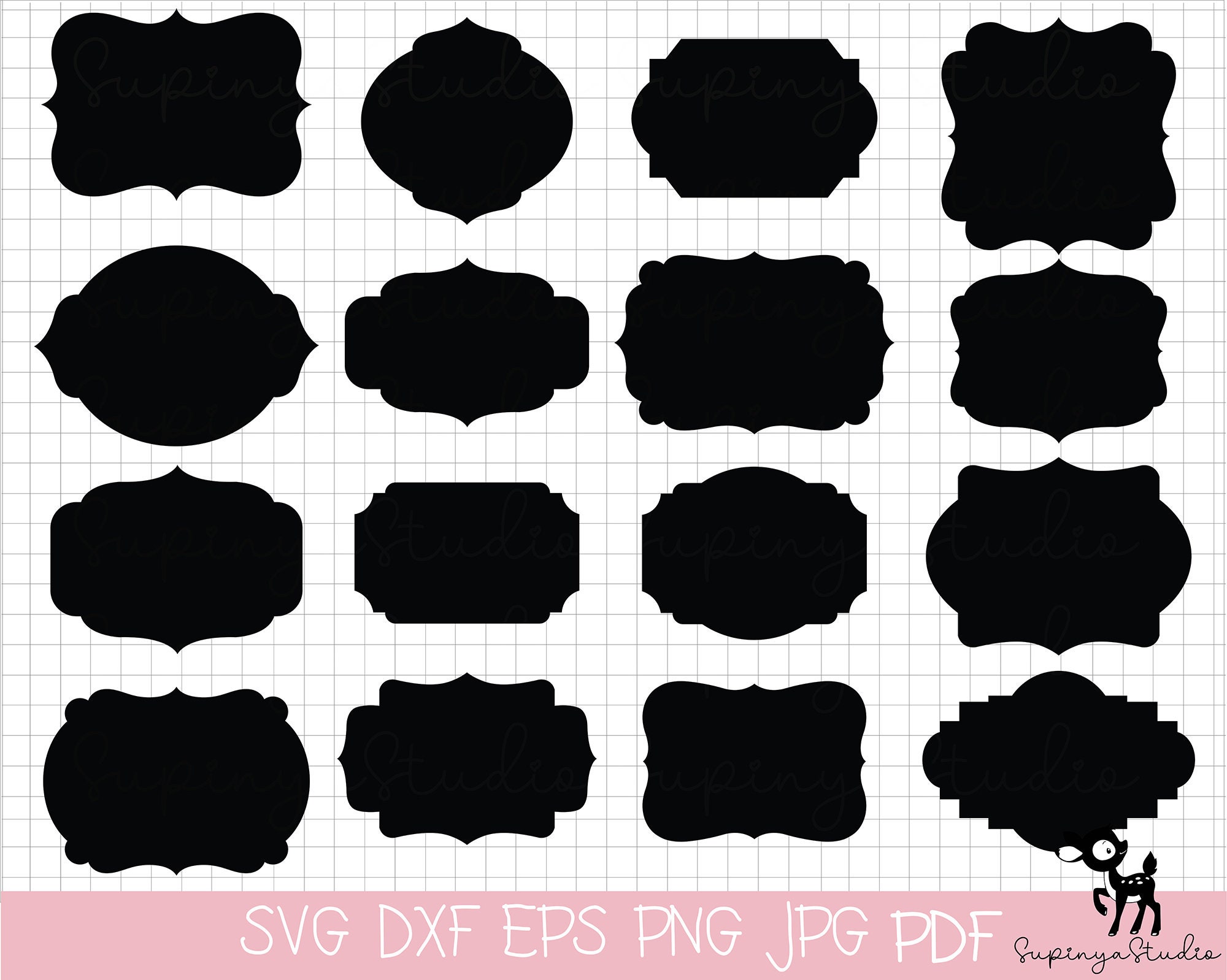 16frame Svgs, Sign and Offset, Sign and Frame Svgs, Tag Svgs, Labels ...