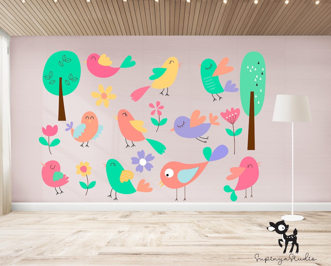 Cute Birds Clipart Set |spring Cute Birds Clipart| Spring Animal Clip ...