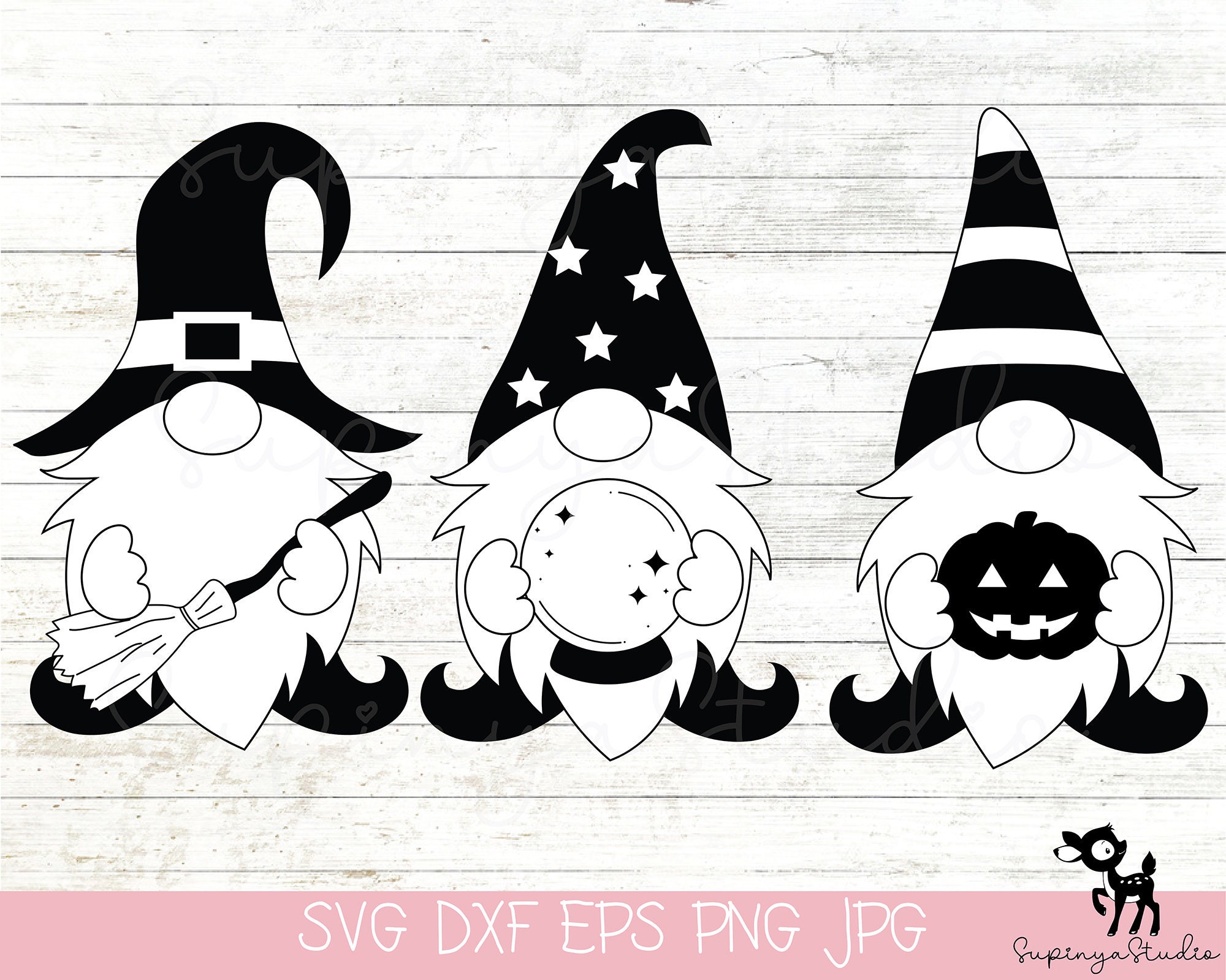 Halloween Gnome Svg Witch Gnome Fall Gnome Svg Creepy - Etsy