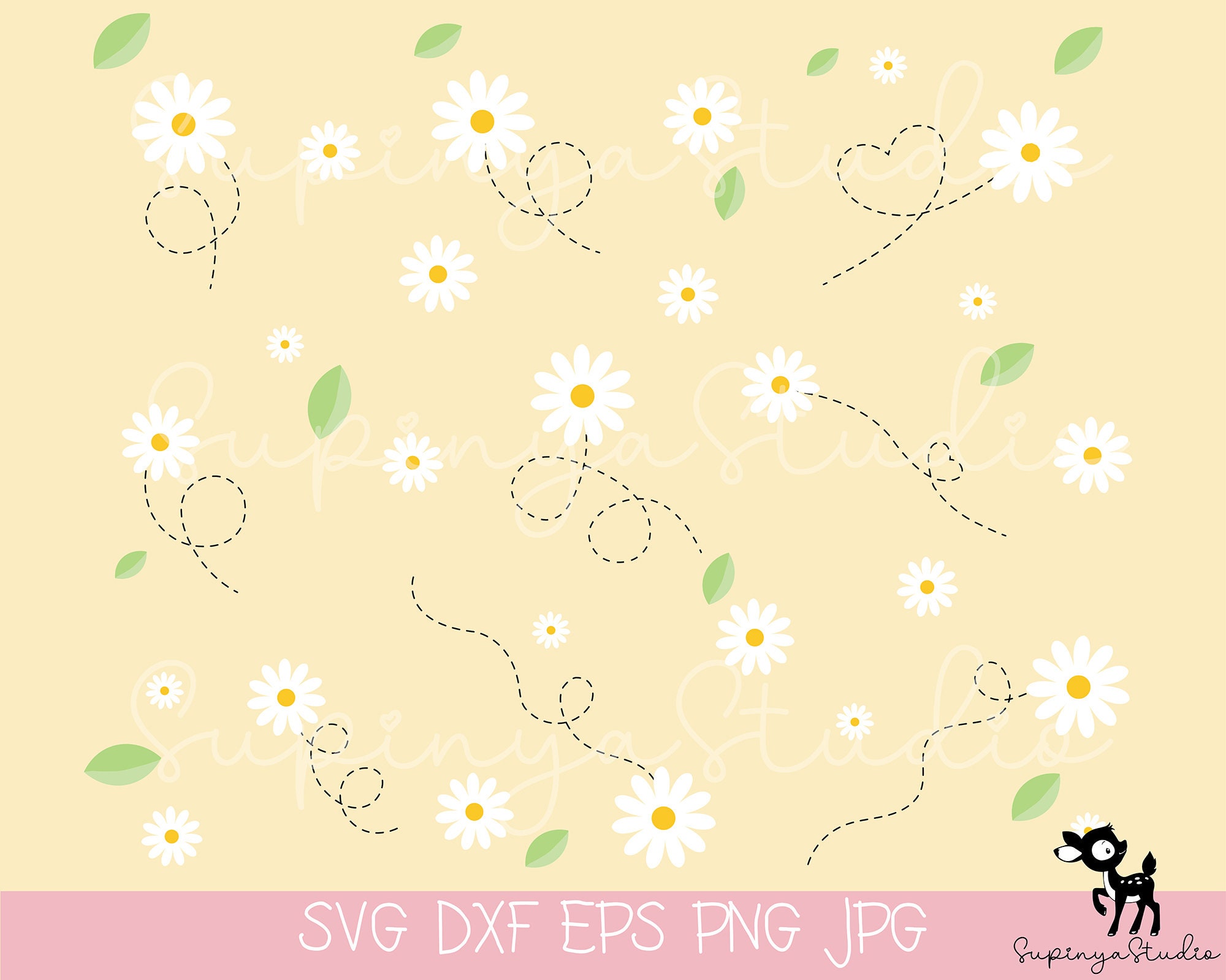 Daisy SVG Wildflower SVG Daisy Clipartflower Svgspring - Etsy