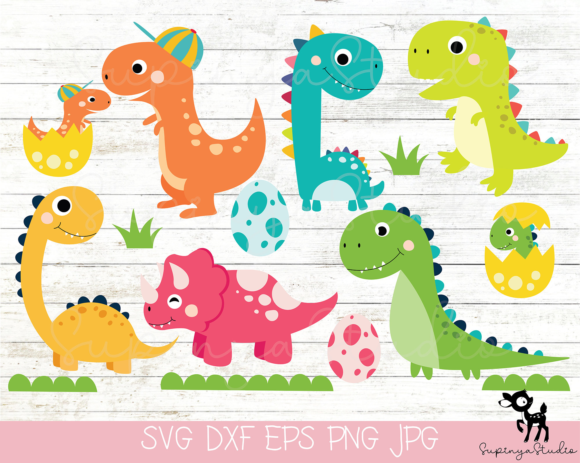 Paquete de paquete grande dinosaurio dinosaurio SVG | Etsy