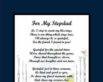 Poem for My Stepdad - Etsy
