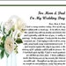 Personalized Wedding Poem for My Parents ,DIGITAL WEDDING DOWNLOAD ...