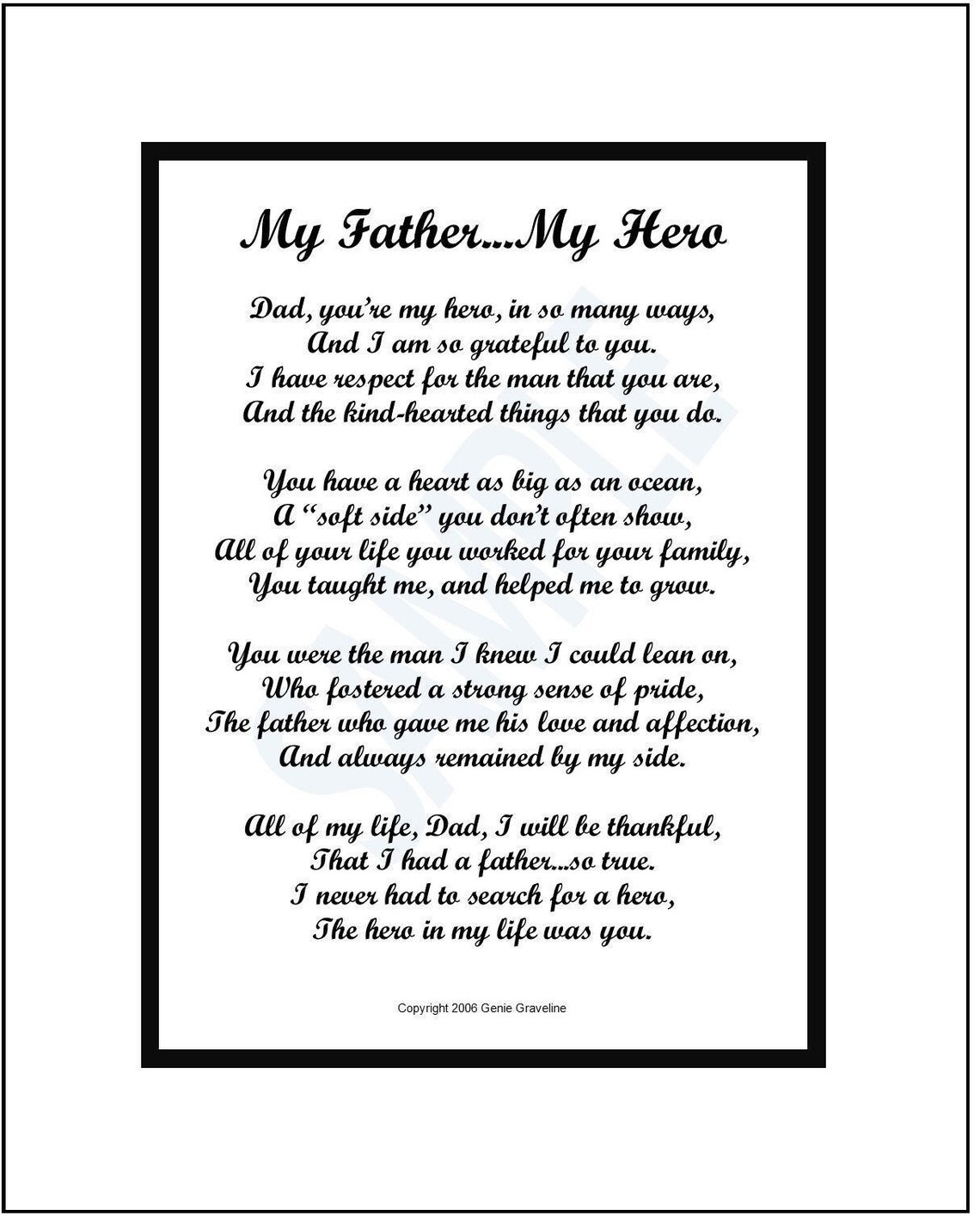 Poem for Father's Day, DIGITAL DOWNLOAD, Sentimental Gifts for Fathers ...