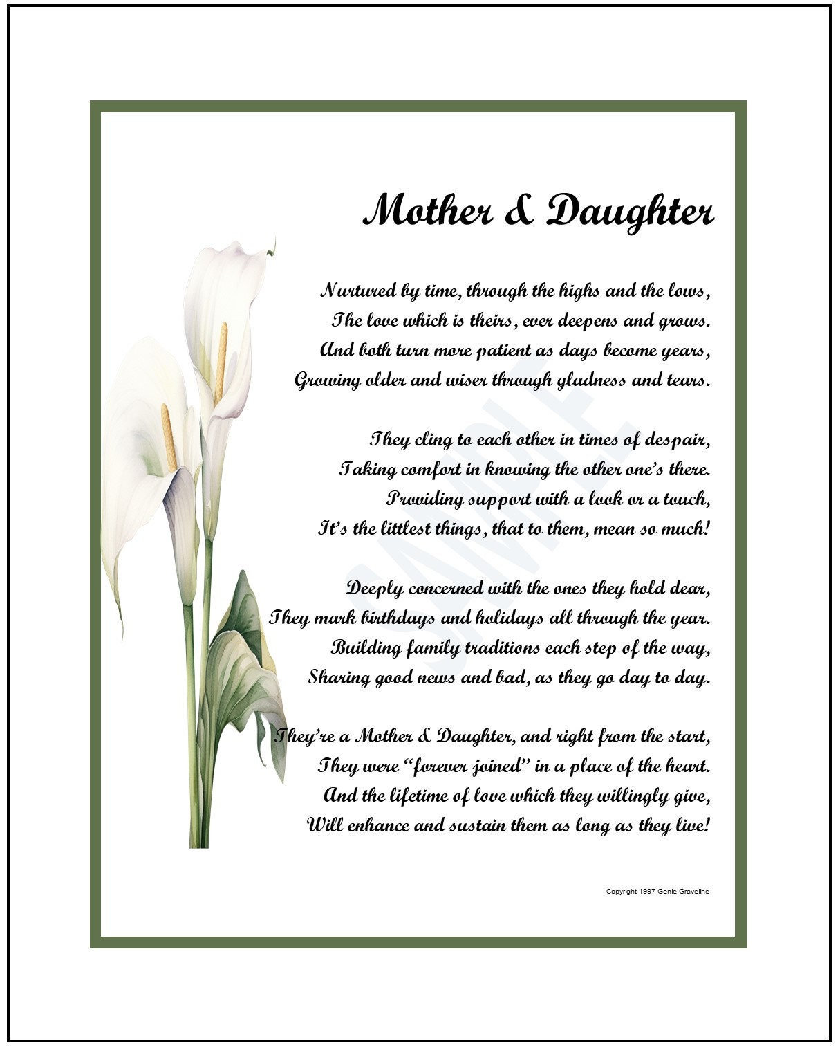 Mother Daughter Poems