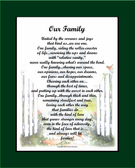 Family Poems Rhyme