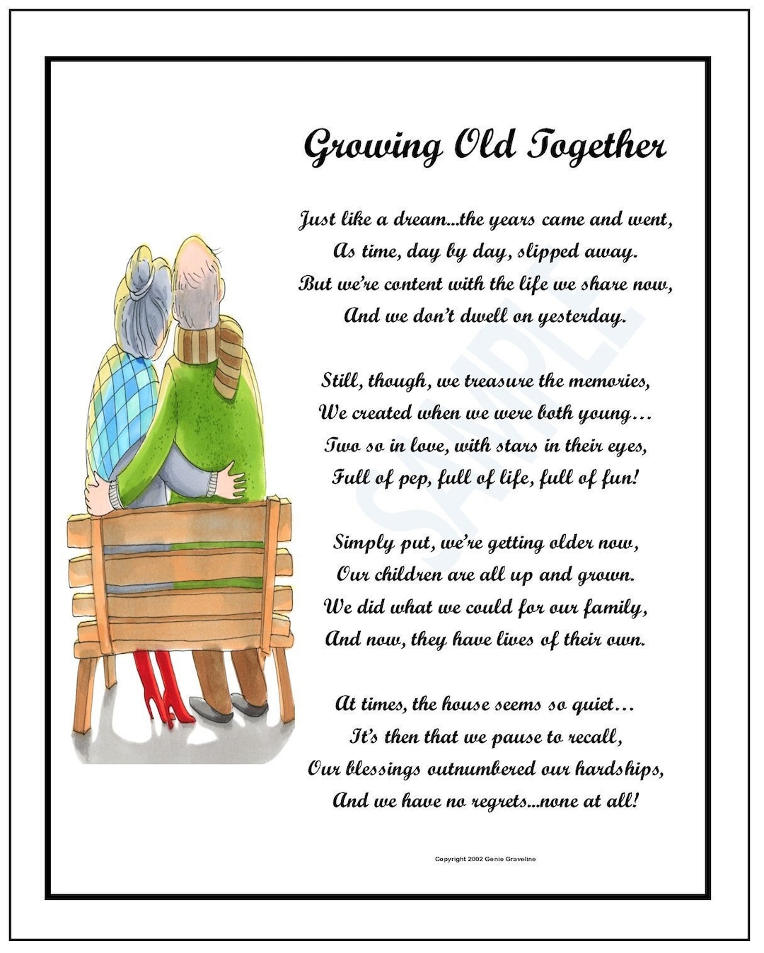 Growing Old Together, DIGITAL DOWNLOAD, Sentimental 50th Anniversary ...