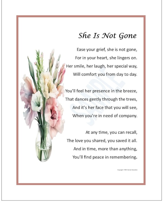 For My Deceased Mother Poem