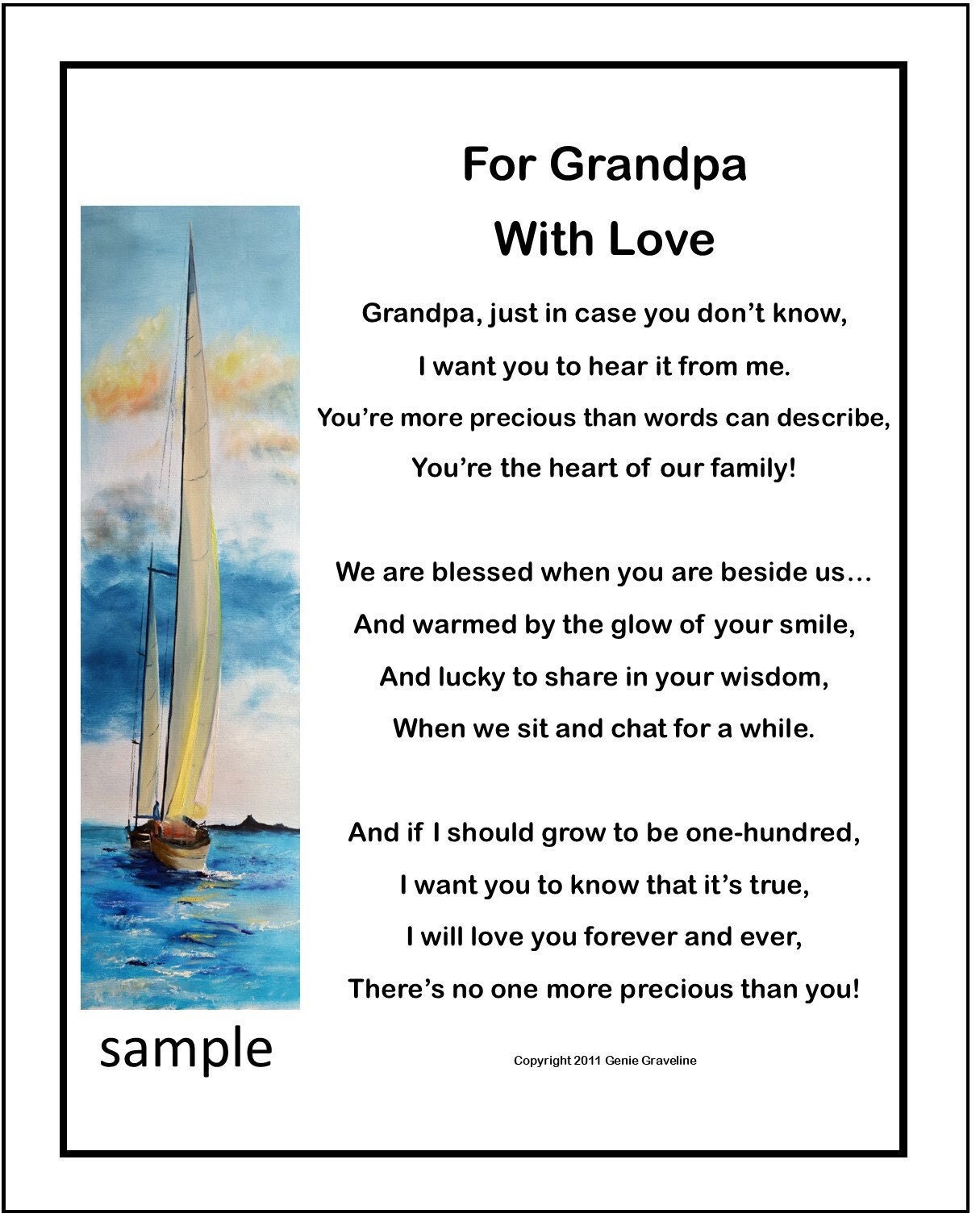 Grandpa Poems For Funeral