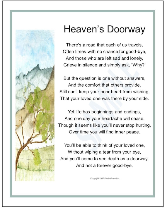 Poems About Death Of A Loved One