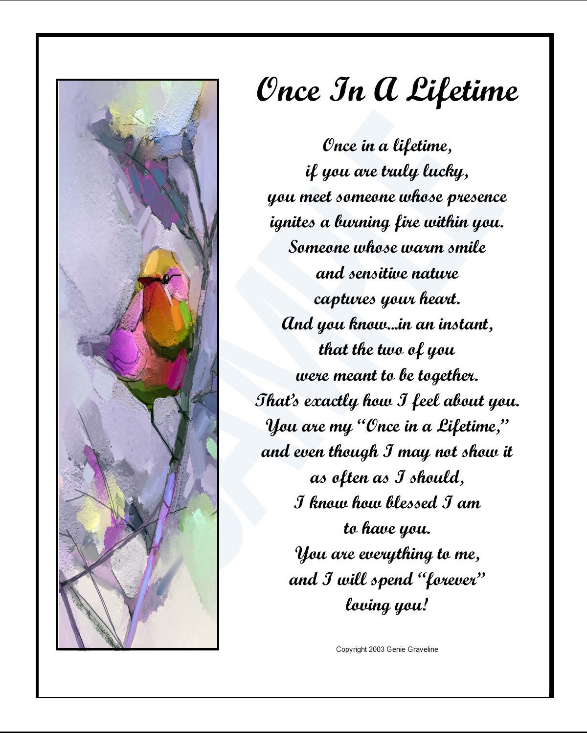 Once in A Lifetime DIGITAL DOWNLOAD 1st 5th 10th Anniversary - Etsy Canada Once in A Lifetime DIGITAL DOWNLOAD 1st 5th 10th Anniversary - Etsy Canada
