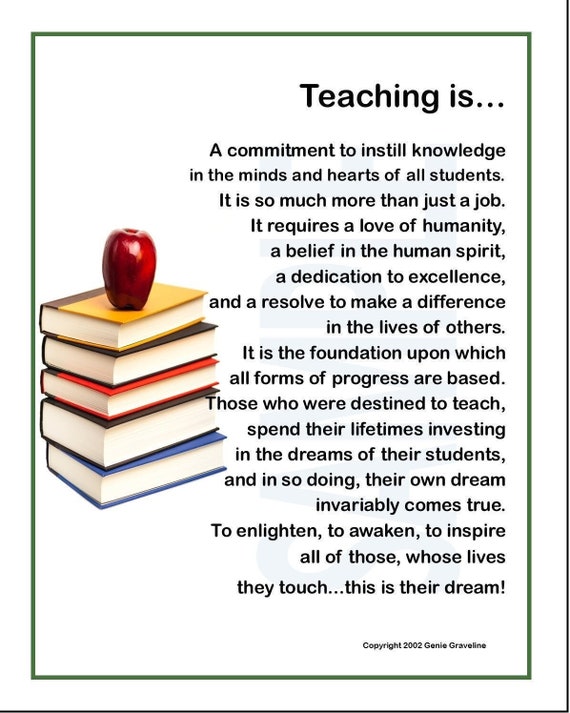 Teacher Appreciation Poems