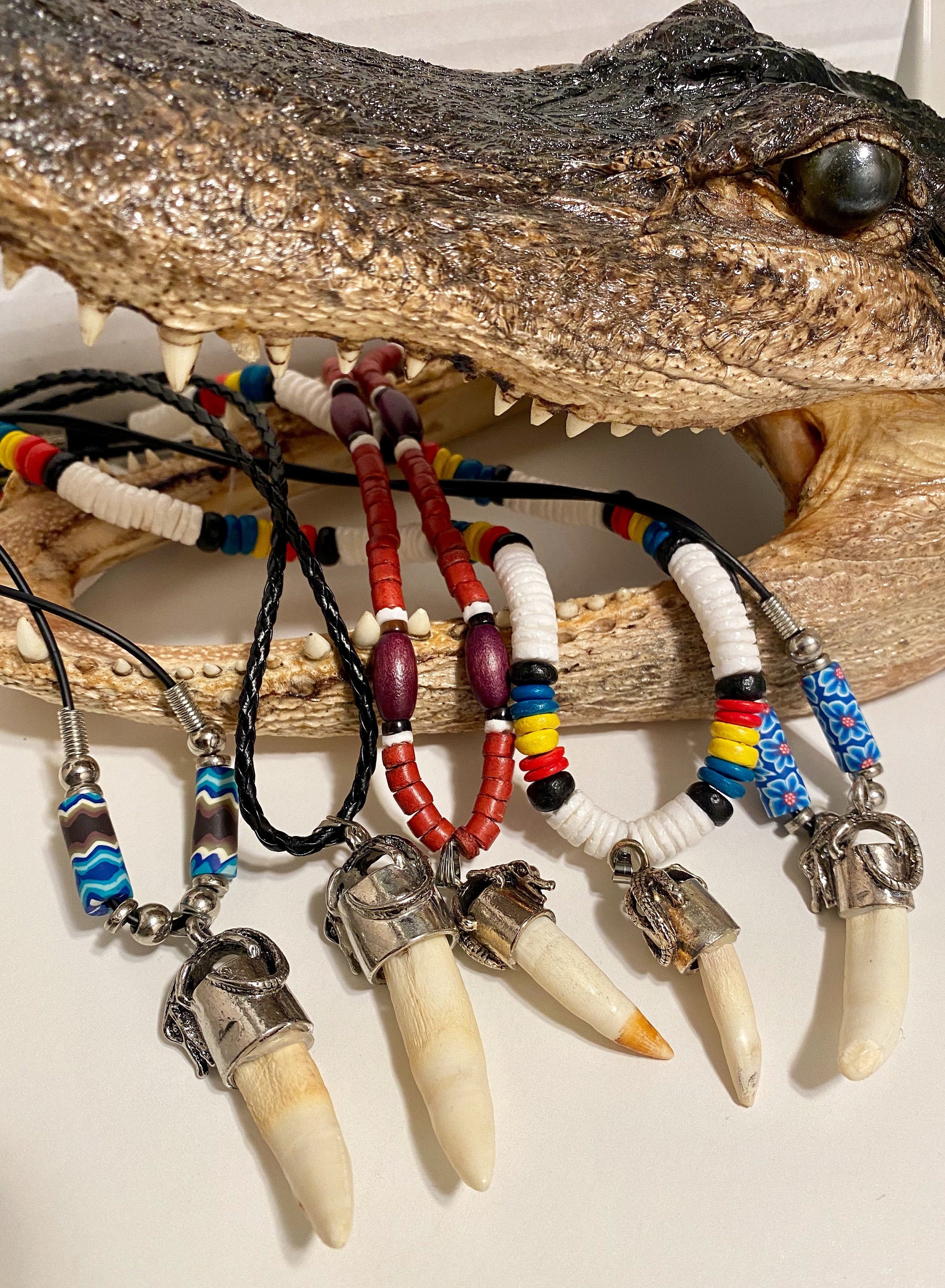 Alligator Tooth Necklace For Men