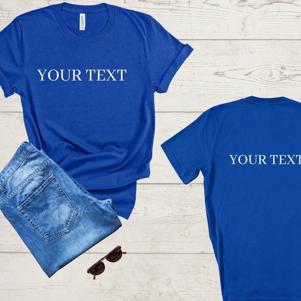 Custom T Shirt - Etsy