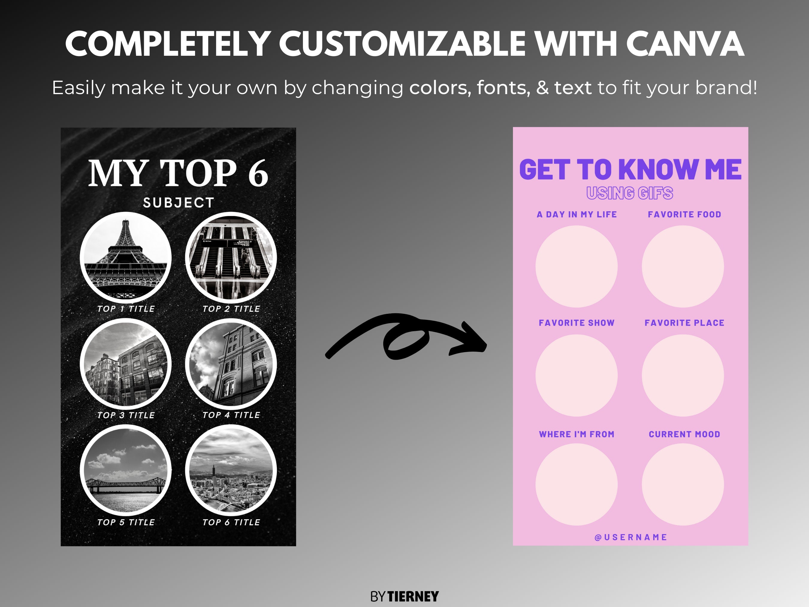 50 Black & White Instagram Story Templates for Canva IG - Etsy