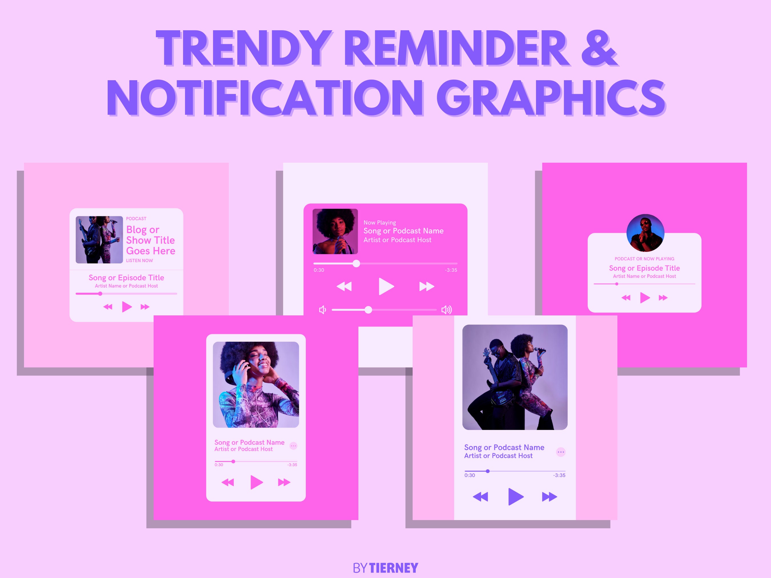 50 Pink & Purple Instagram Post Templates for Canva IG - Etsy