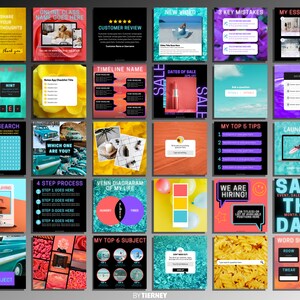 100 Instagram Engagement Booster Template Bundle for Canva | Branding ...