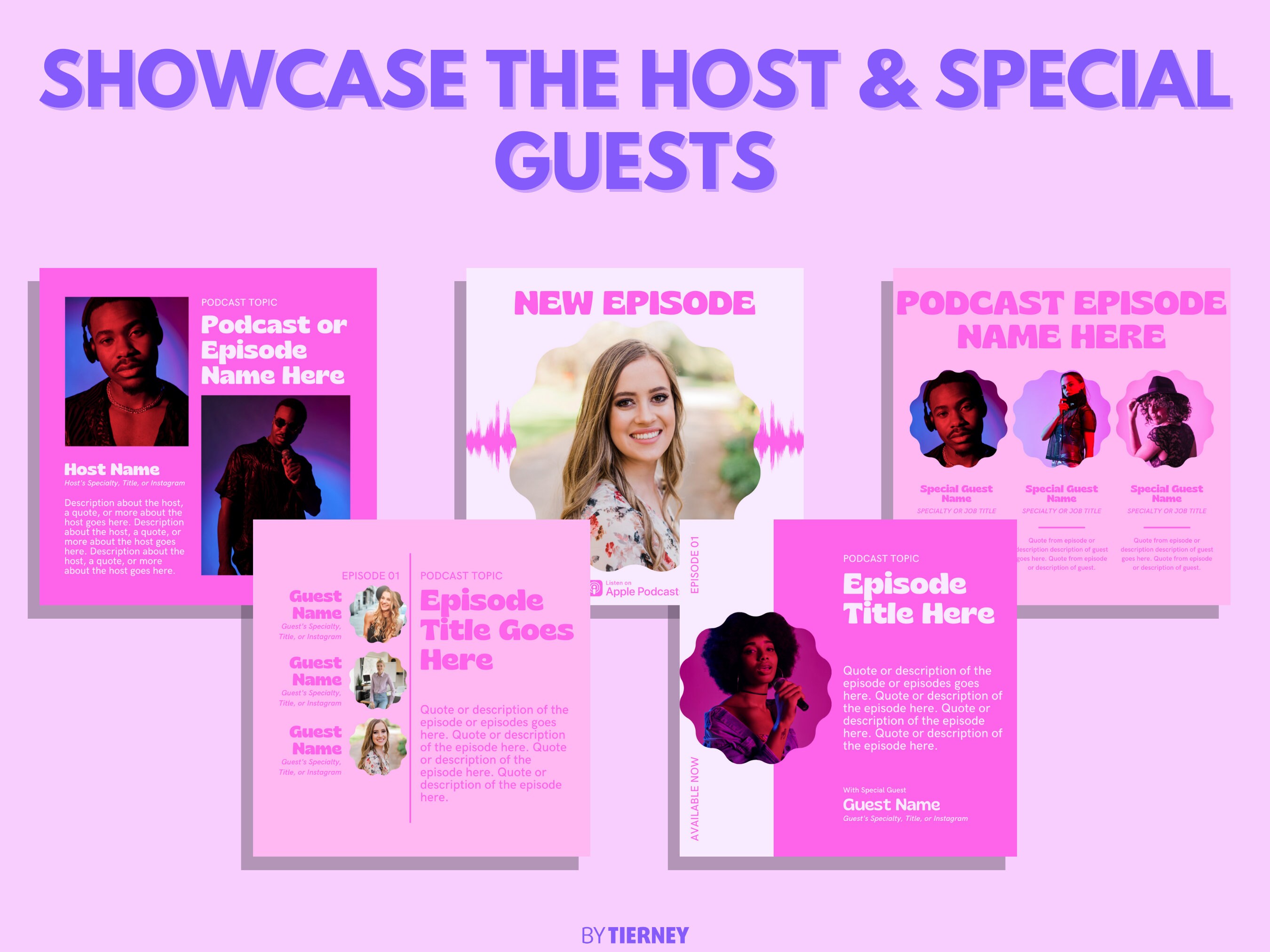 50 Pink & Purple Instagram Post Templates for Canva IG - Etsy