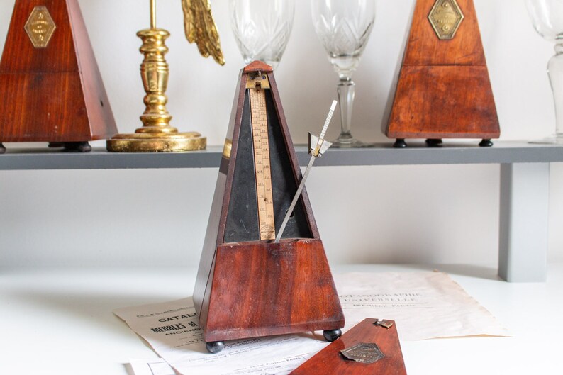 Maelzel Paquet 1850s Metronome and Bell Original Mahogany French ...