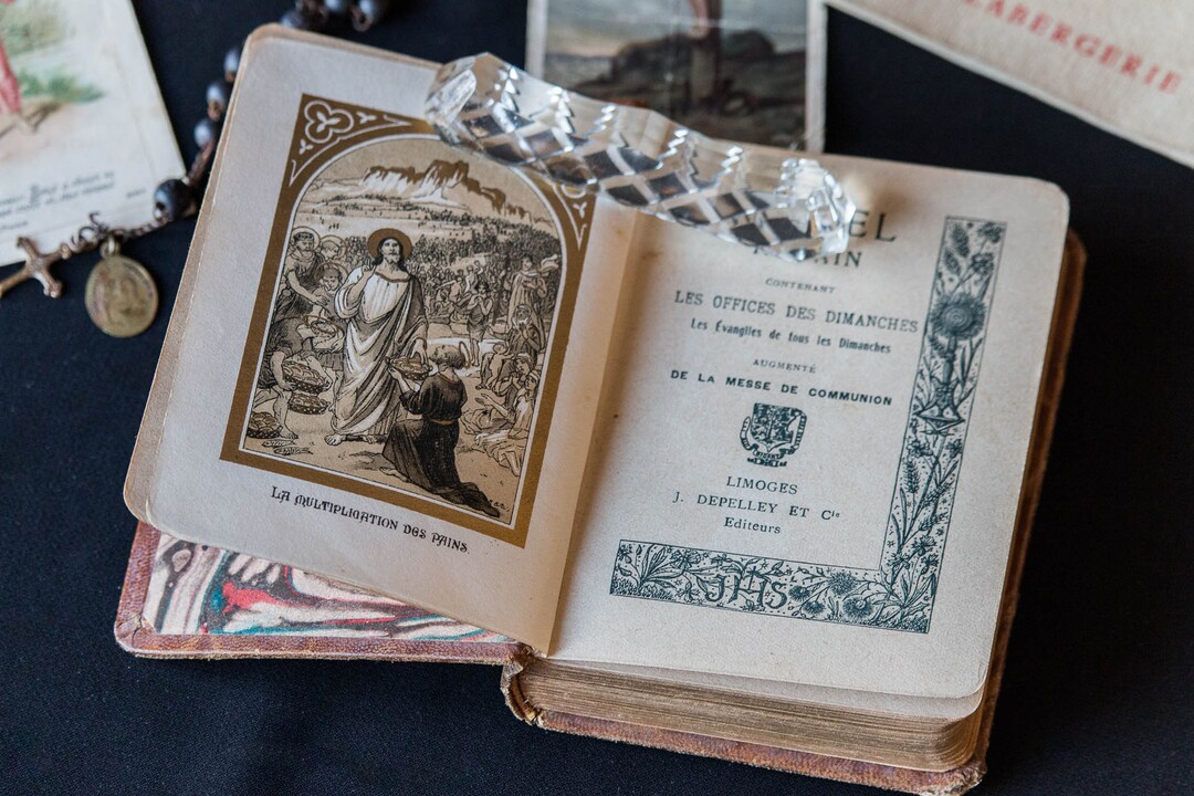 Missal Bundle 1927 by J. Depelley in Limoges Antique French Missal ...