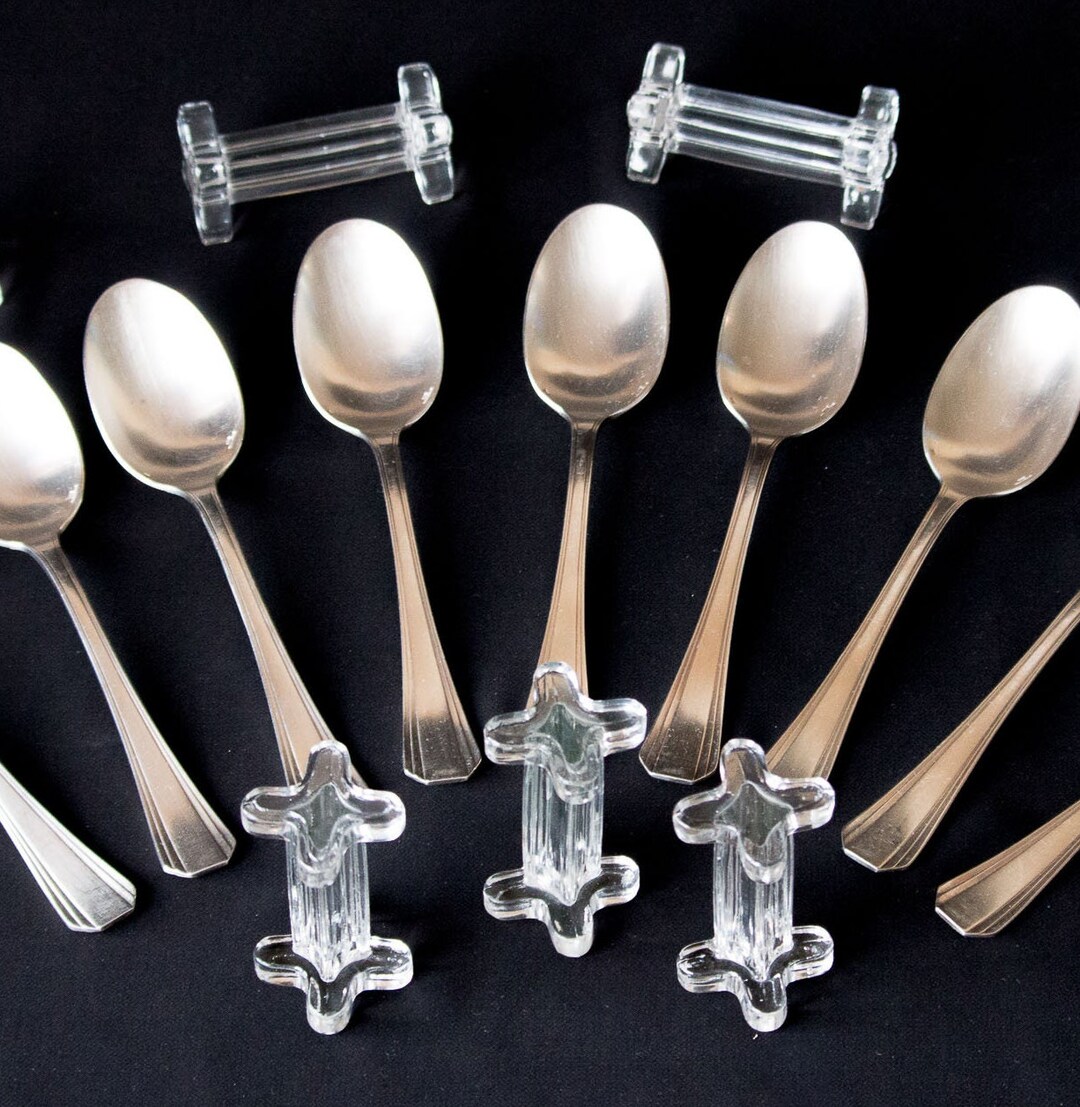 Christofle 10 Spoons Silver Plated Set Collection Boréal Flatware ...