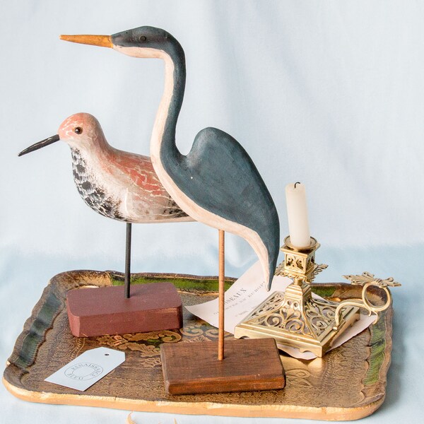 Carved Shore Birds - Etsy