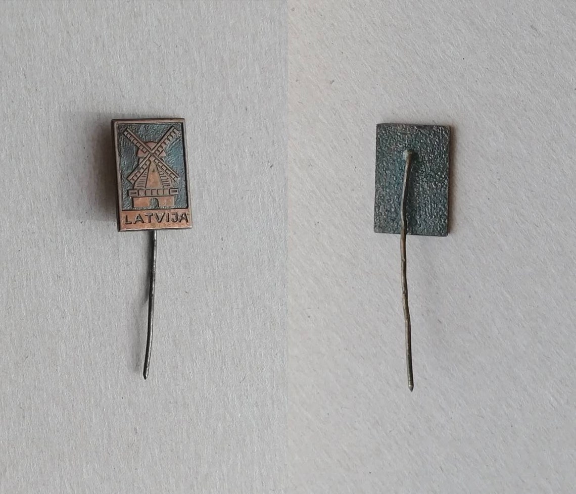 Soviet enamel copper stick pin set Russia pin set soviet | Etsy