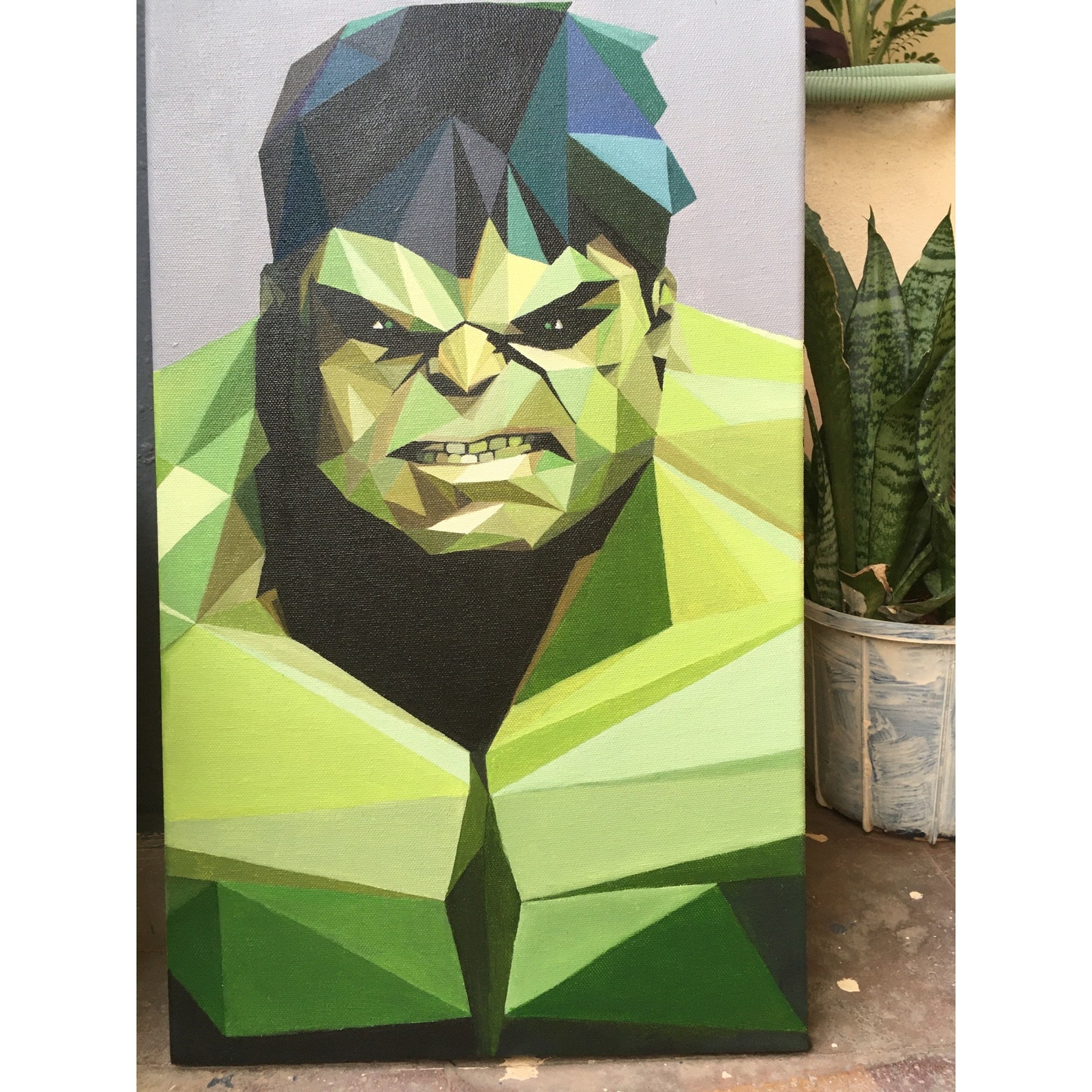 Hulk painting Marvel avengers superhero painting acrylic | Etsy