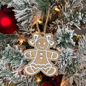 Gingerbread Christmas Ornament Set Gift Exchange Co-worker Secret Santa ...