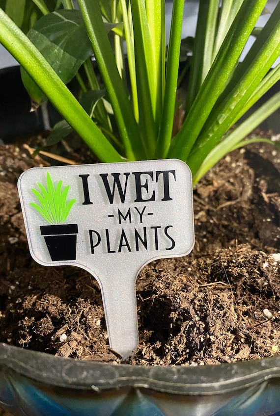 Plant Stake Funny Plant Stakes Housewarming Gift Gift for - Etsy